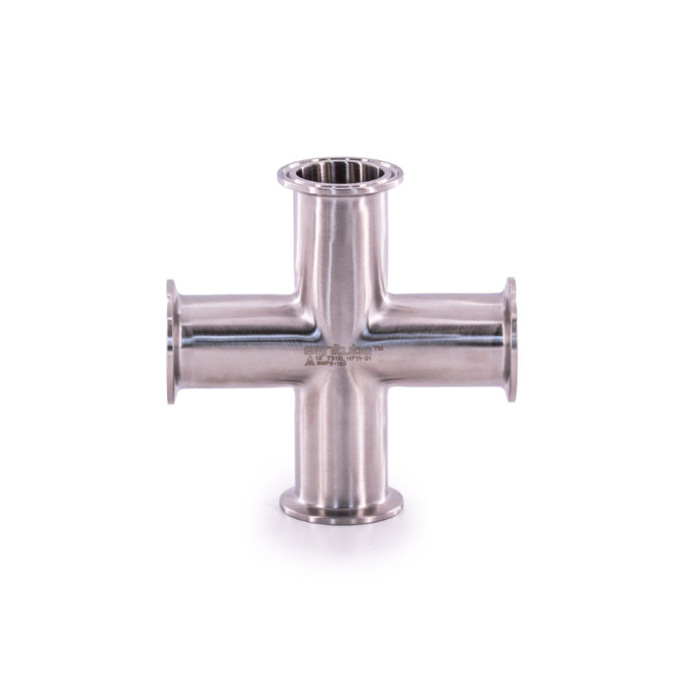 Tri-Clamp Cross - Stainless Steel - 9MP - DuvaSanitary.com